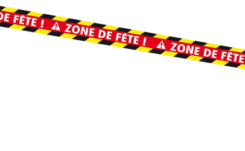 Banderole Zone de fête – Bienvenue Chez Aussitôt Fêtes